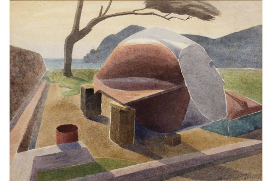 Malcolm Arbuthnot (1874-1967)Landscape with Upturned Boat, circa ...