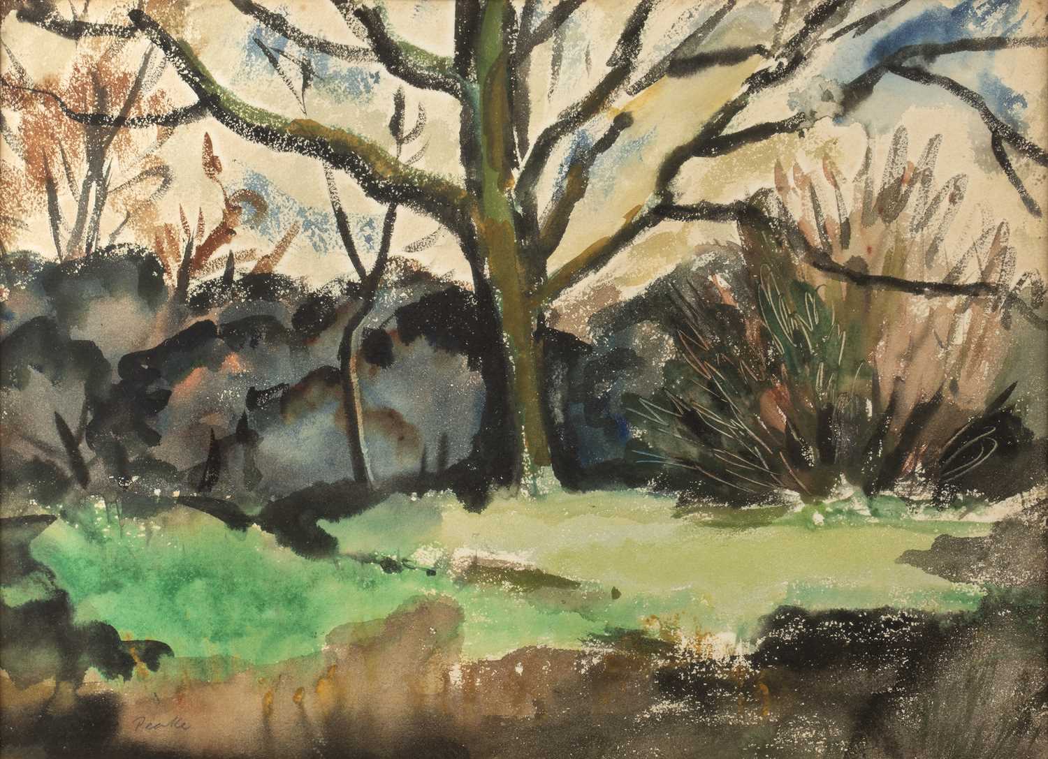 Mervyn Peake (1911-1968)Wooded Landscapesigned (lower left ...
