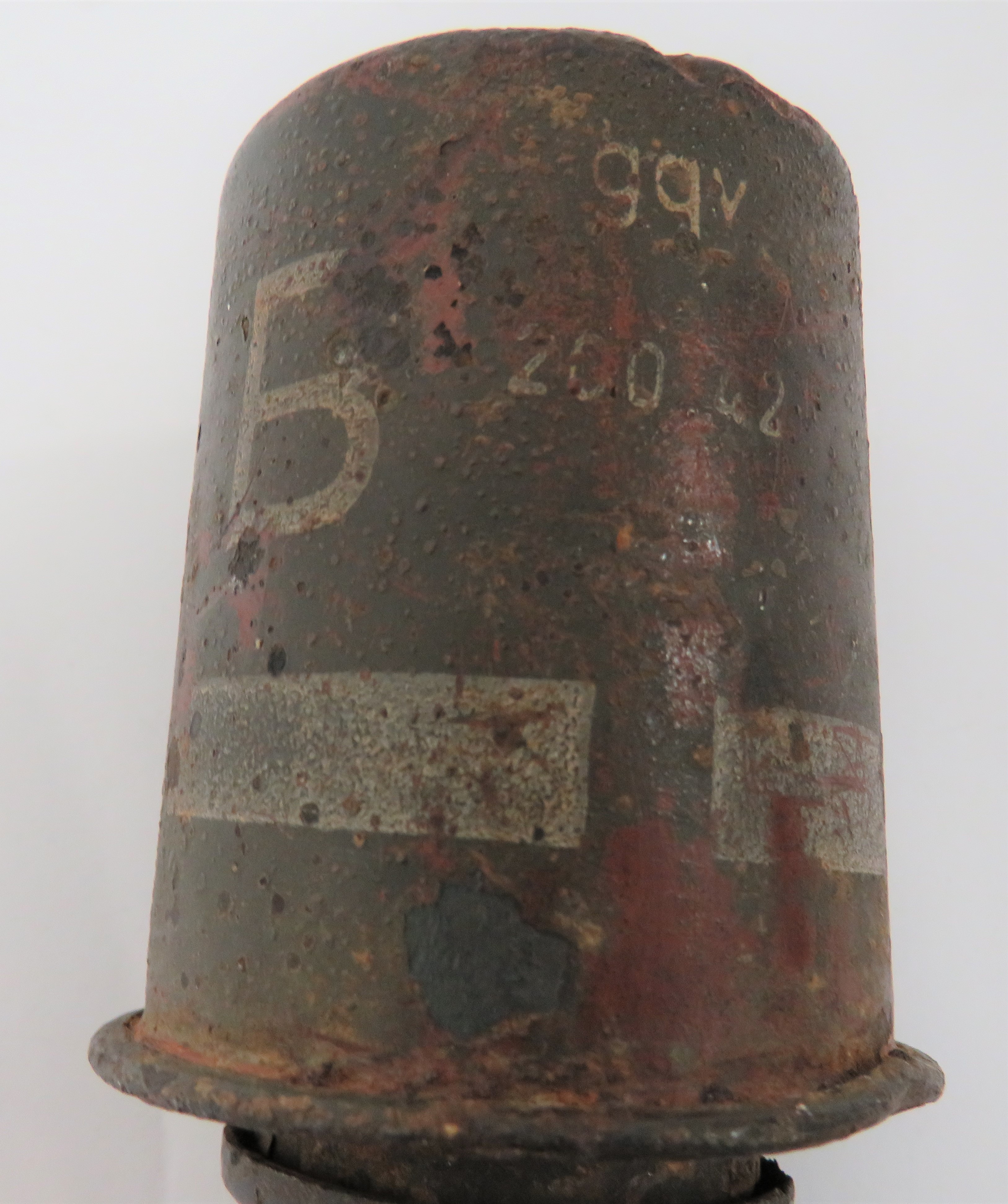 WW2 Period Inert German Stick Smoke Grenade green painted, small tin ...