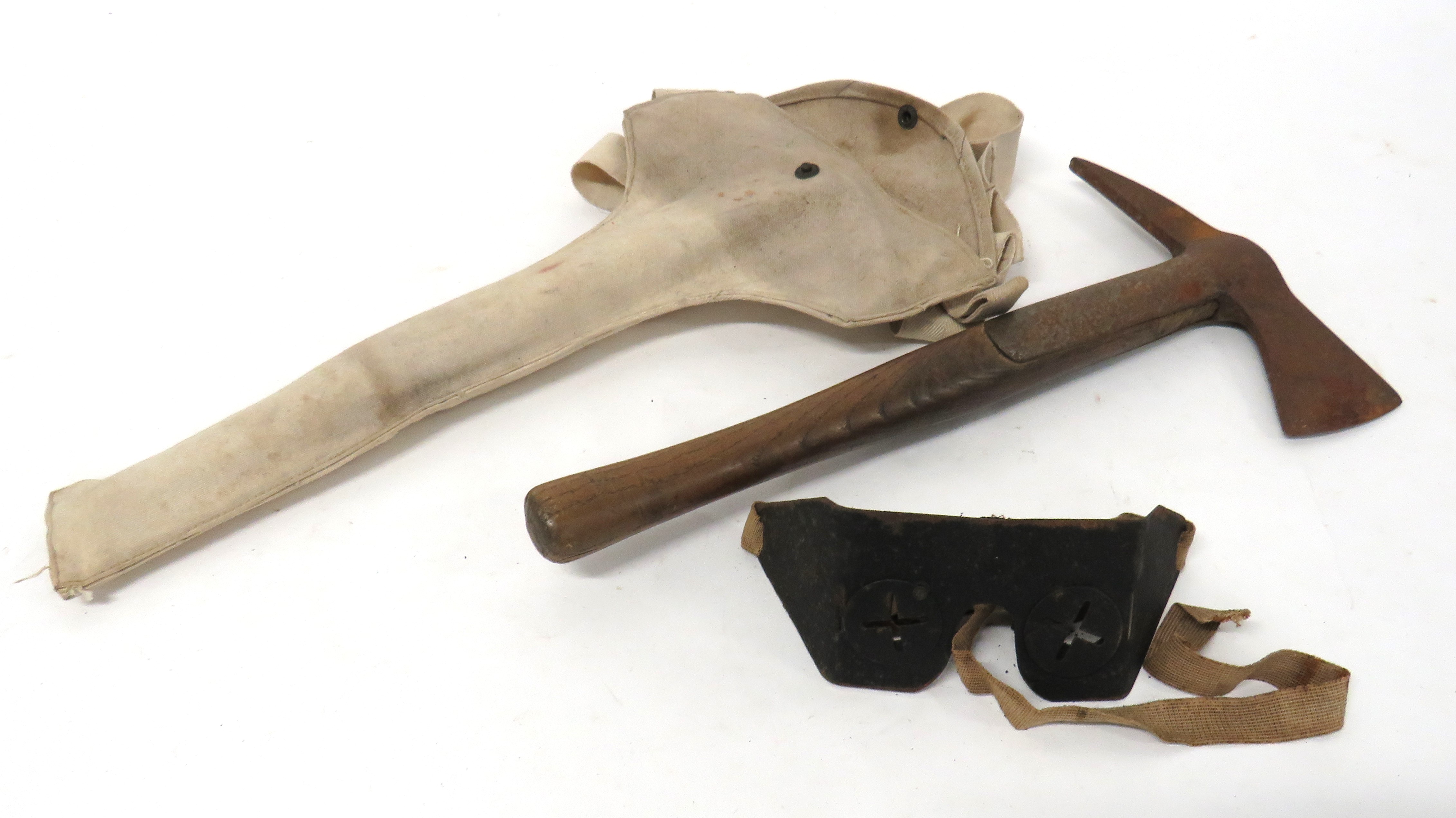 WW2 Civil Defence Splinter Protection Goggles And Axegoggles with black ...