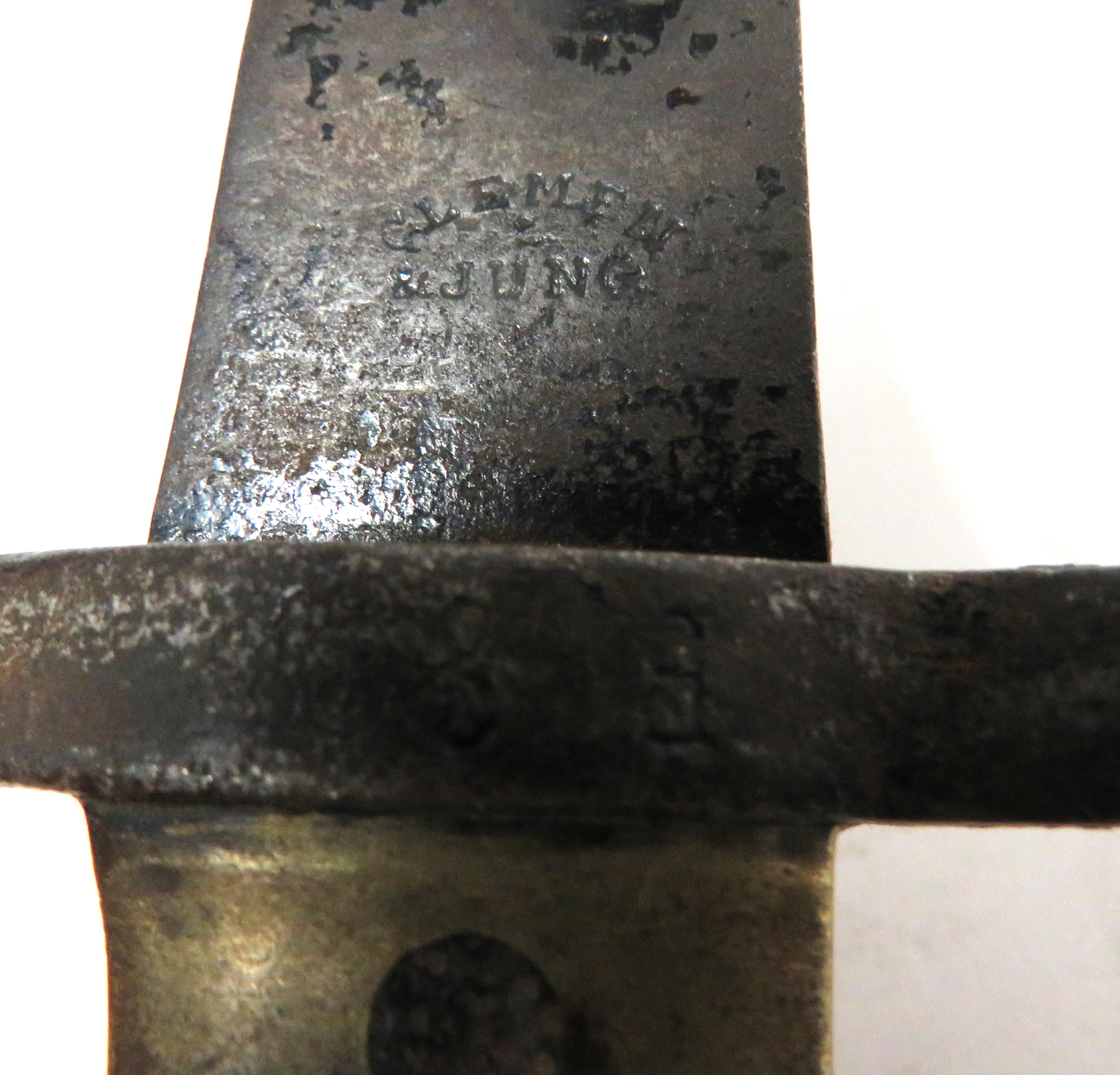 Imperial German M1871 Bayonet18 1/2 inch, single edged blade with wide ...
