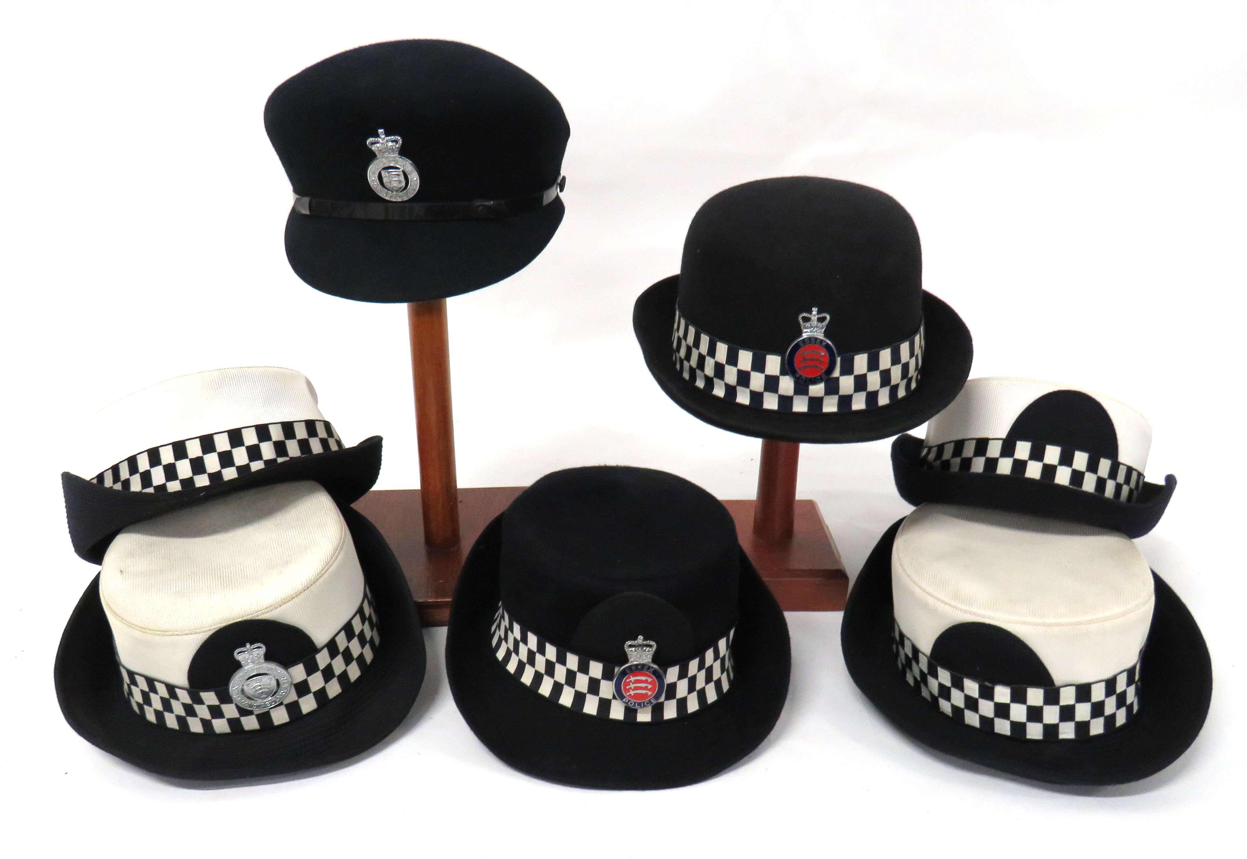 Seven Post 1953 Women's Police Officer Capsconsisting 3 x white topped ...