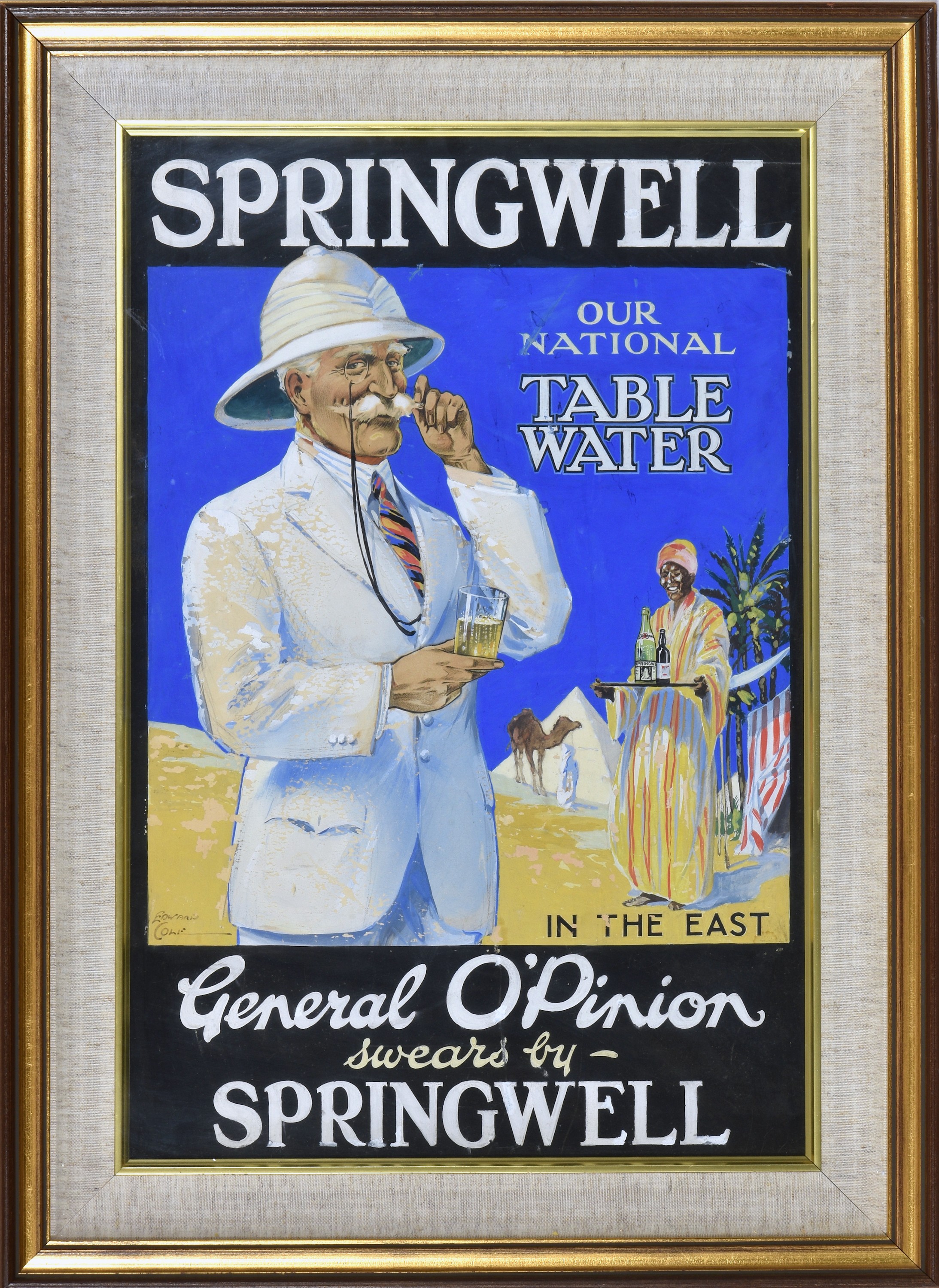 Edward Cole (early 20th century), Original artwork for a poster ...