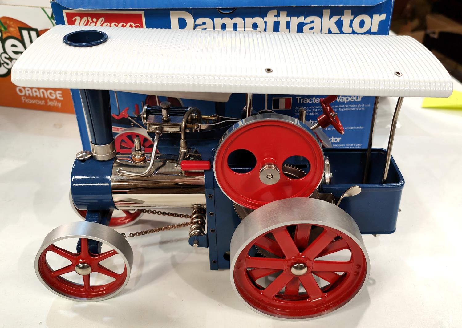 An originally boxed Wilesco D405 Traction engine