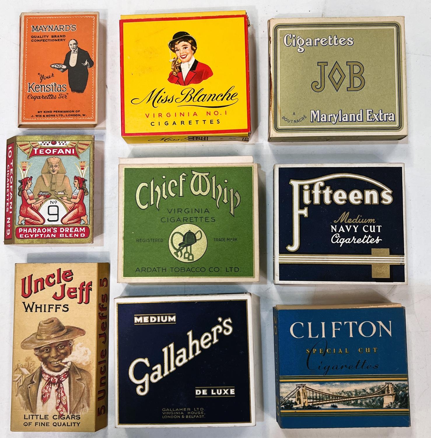 Twenty nine vintage picture/unusual cigarette packets: Uncle Jeff ...