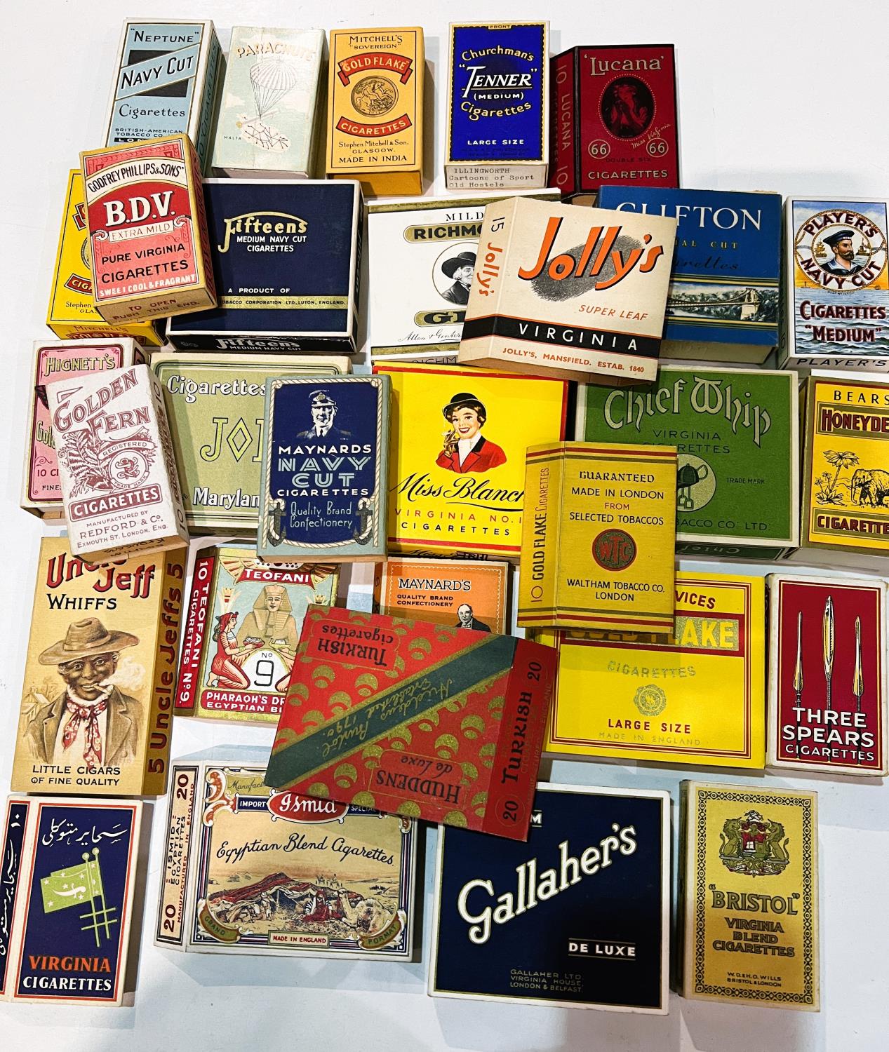 Twenty nine vintage picture/unusual cigarette packets: Uncle Jeff ...