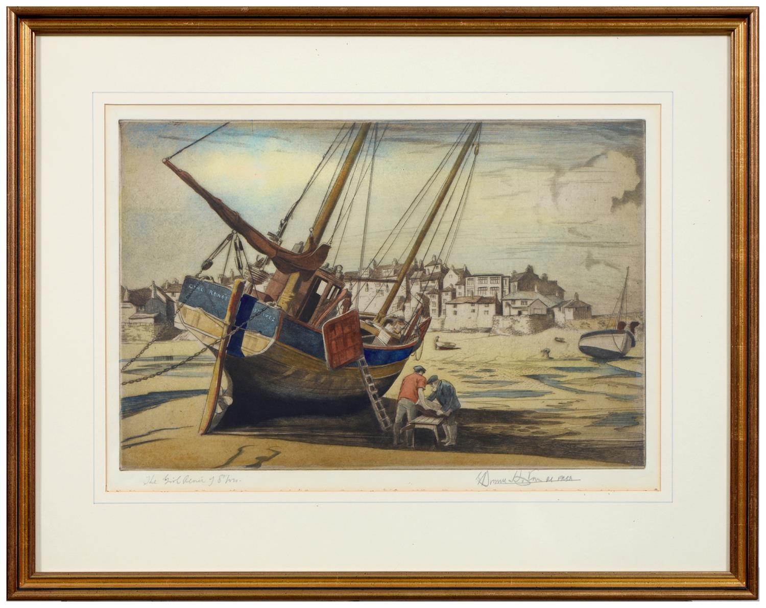 Edward Bouverie Hoyton RBA (1900-1988) - The Girl Renee of St Ives ...