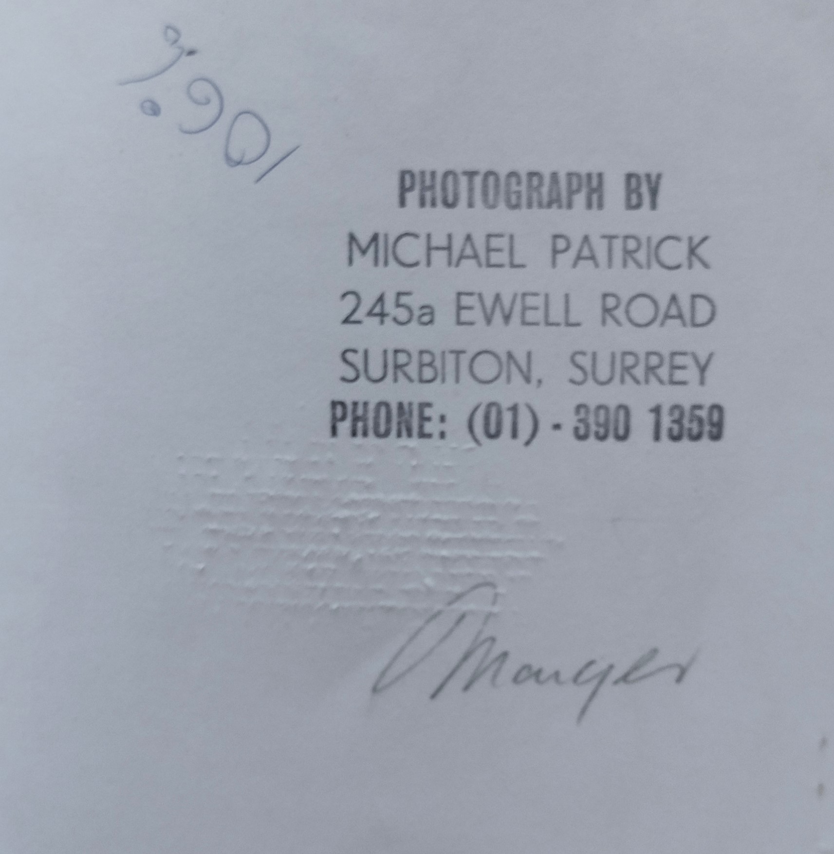 SPEEDWAY - IVAN MAUGER EXETER ORIGINAL MIKE PATRICK PHOTOGRAPH