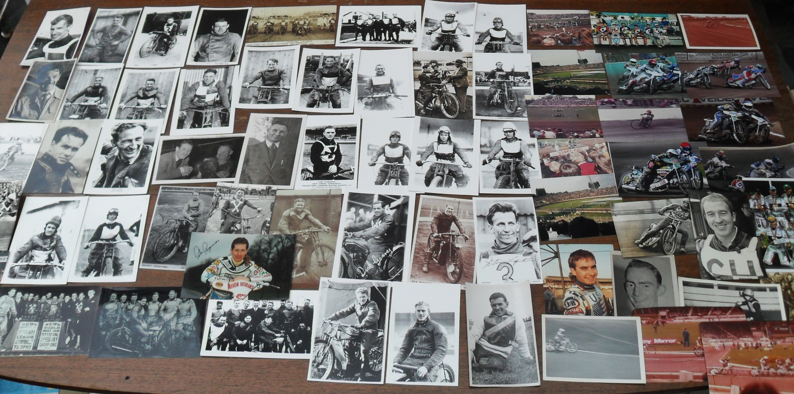 SPEEDWAY - PHOTOGRAPHS X 65 A mixture of original and reproduction ...
