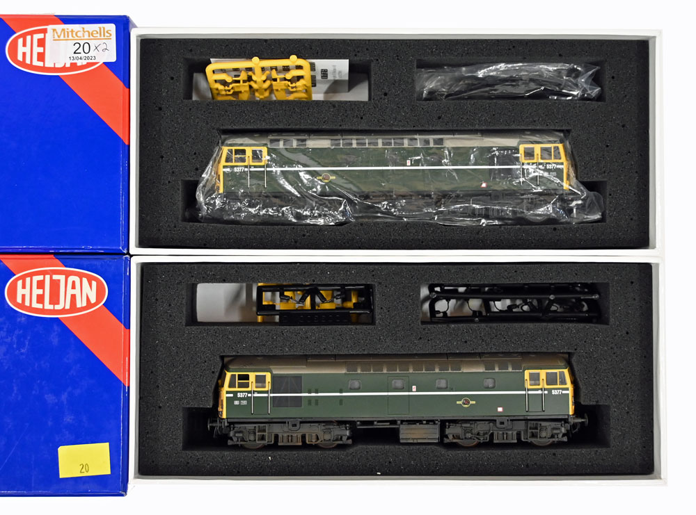 Two Heljan 00 gauge class 27 locomotives, 27041