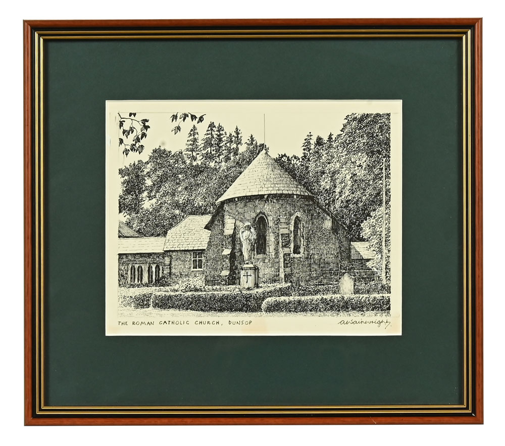 Alfred Wainwright (1907-1991), The Roman Catholic Church, Dunsop ...