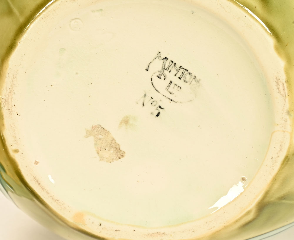 Minton Secessionist wash bowl and wash jug, both with Minton's mark No ...
