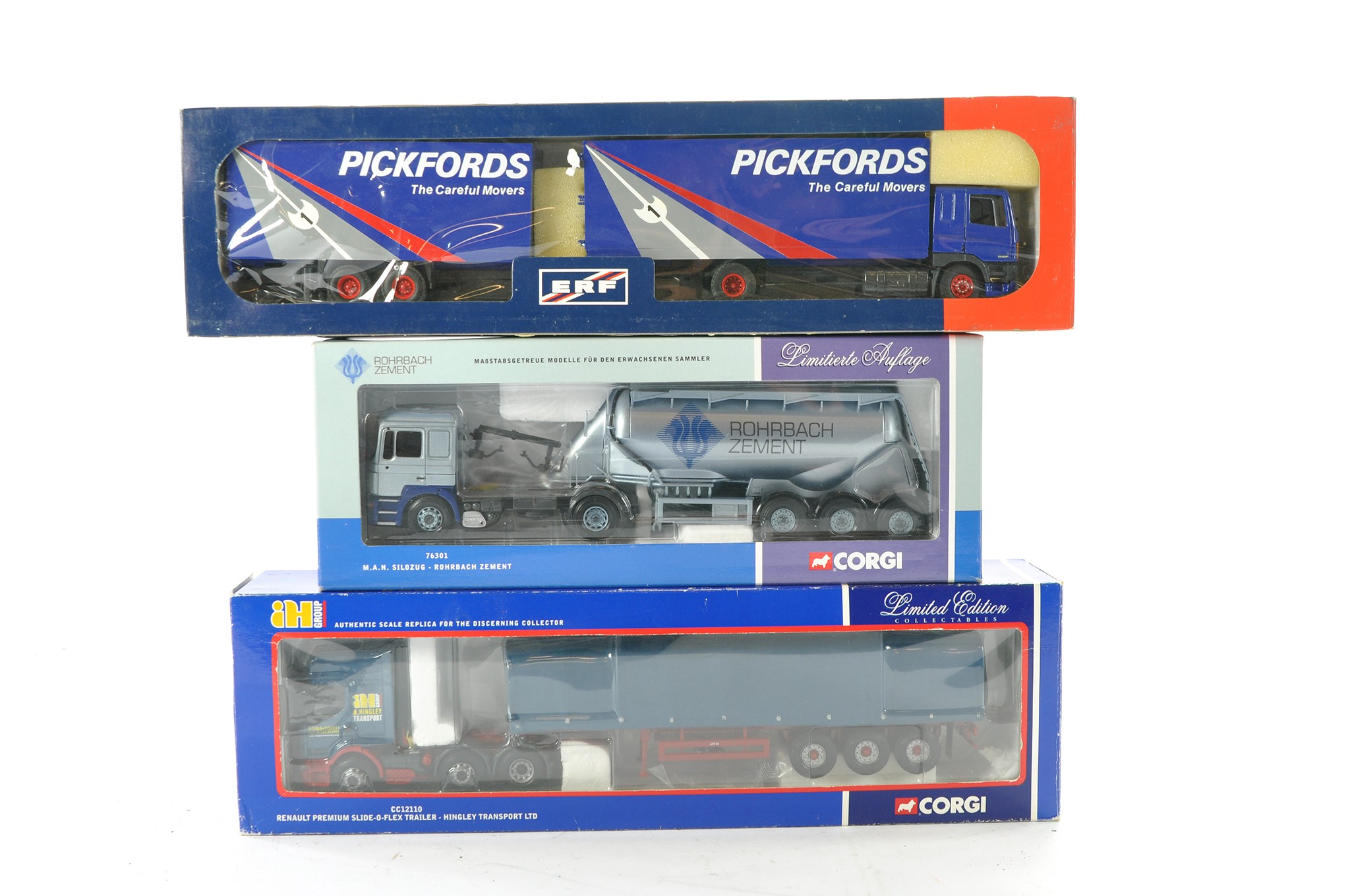 Tekno Model Truck issue comprising DAF Drawbar Trailer in the livery of ...