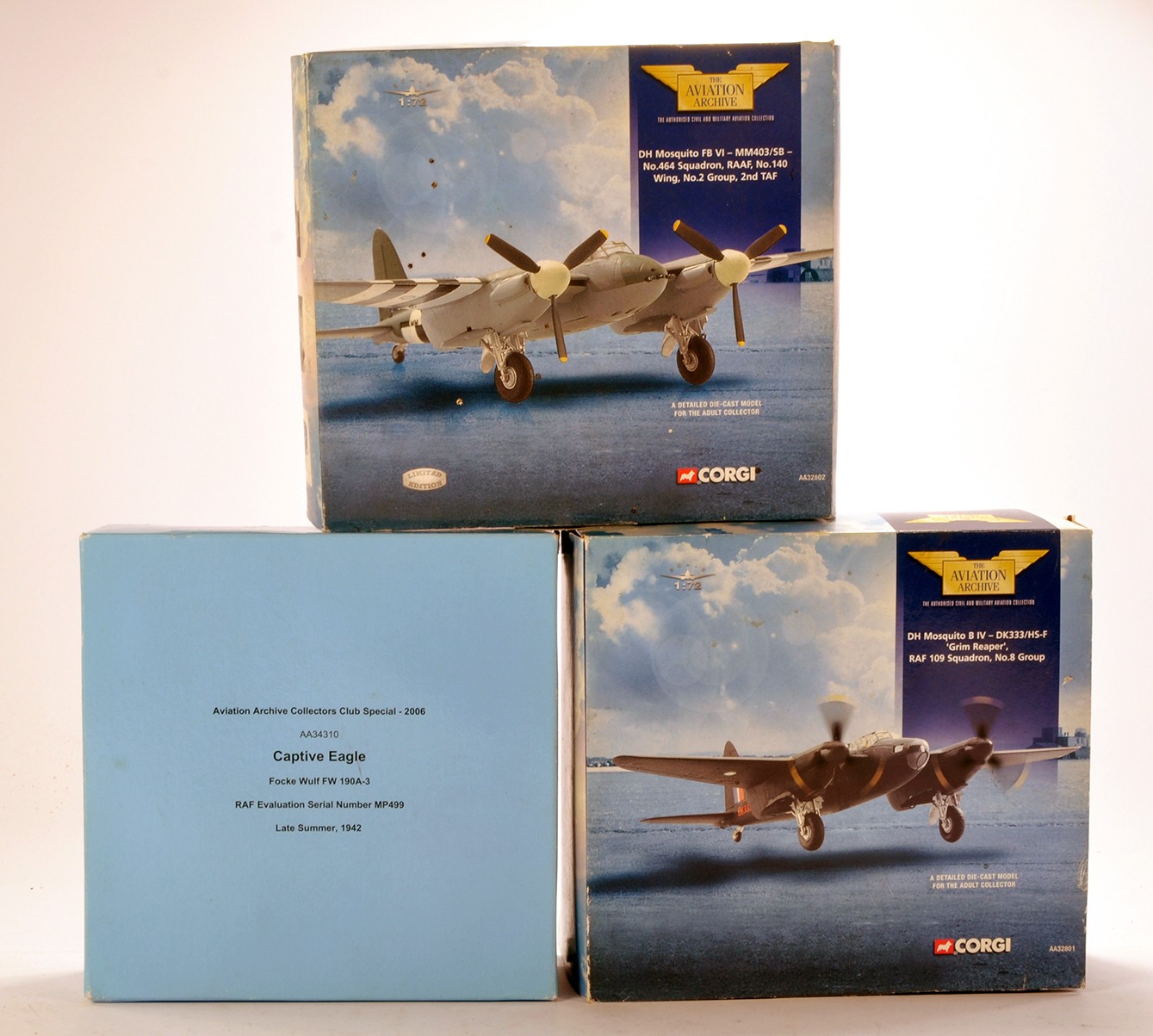 Diecast Model Aircraft comprising Corgi issues No. AA34310 Captive ...