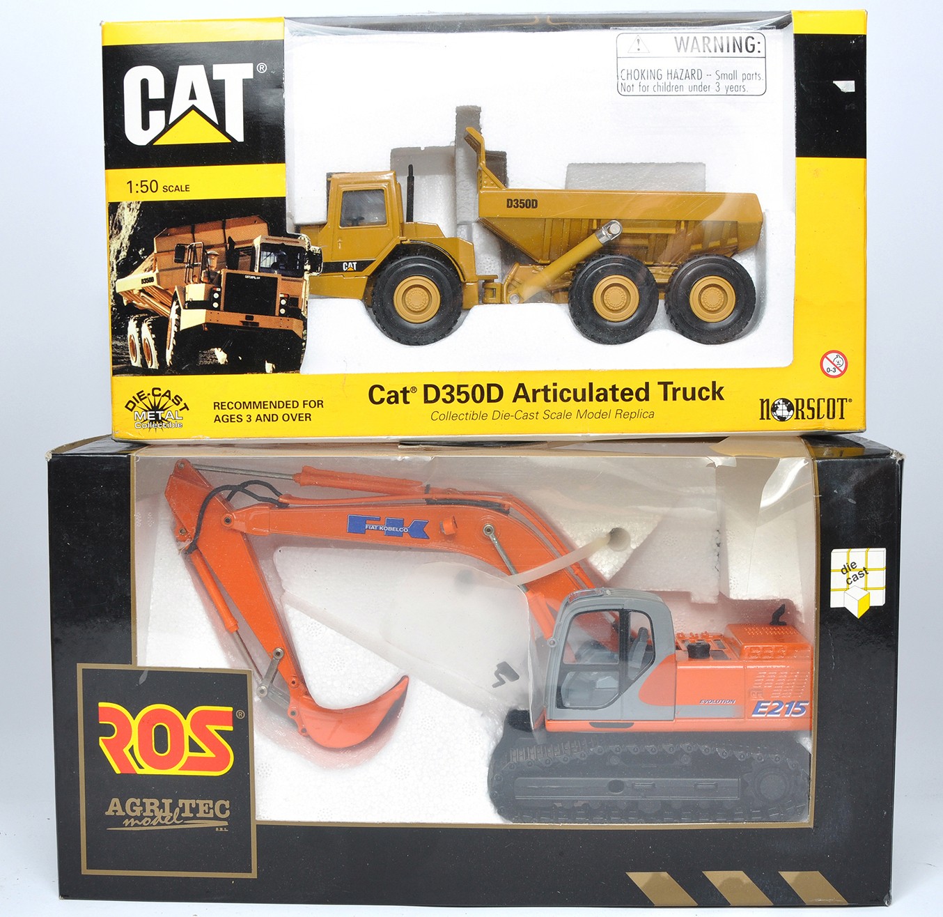 ROS 1/32 diecast model construction issue comprising Fiat Kobelco ...