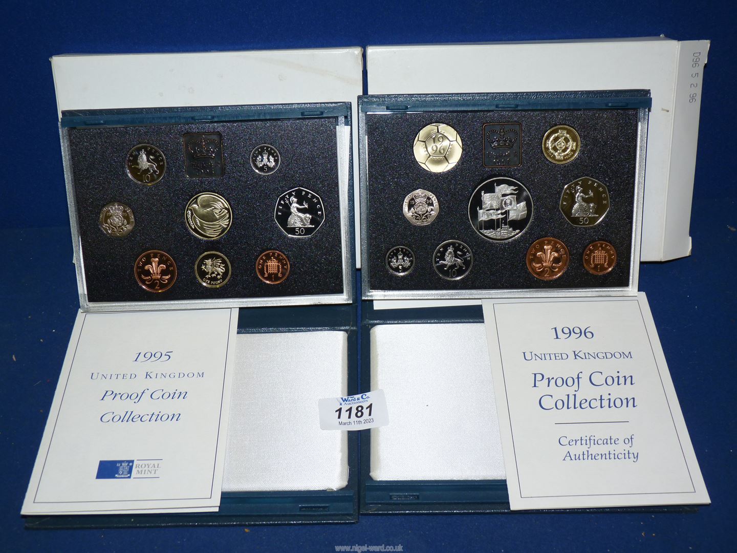 Two Royal Mint Proof Coinage Sets of Great Britain & Northern Ireland ...