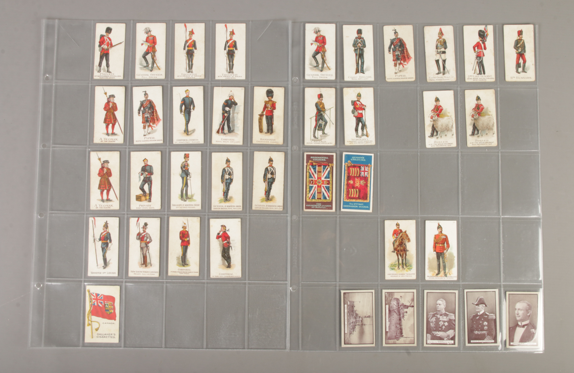 Gallaher cigarette cards, odds from Types of the British Army ...