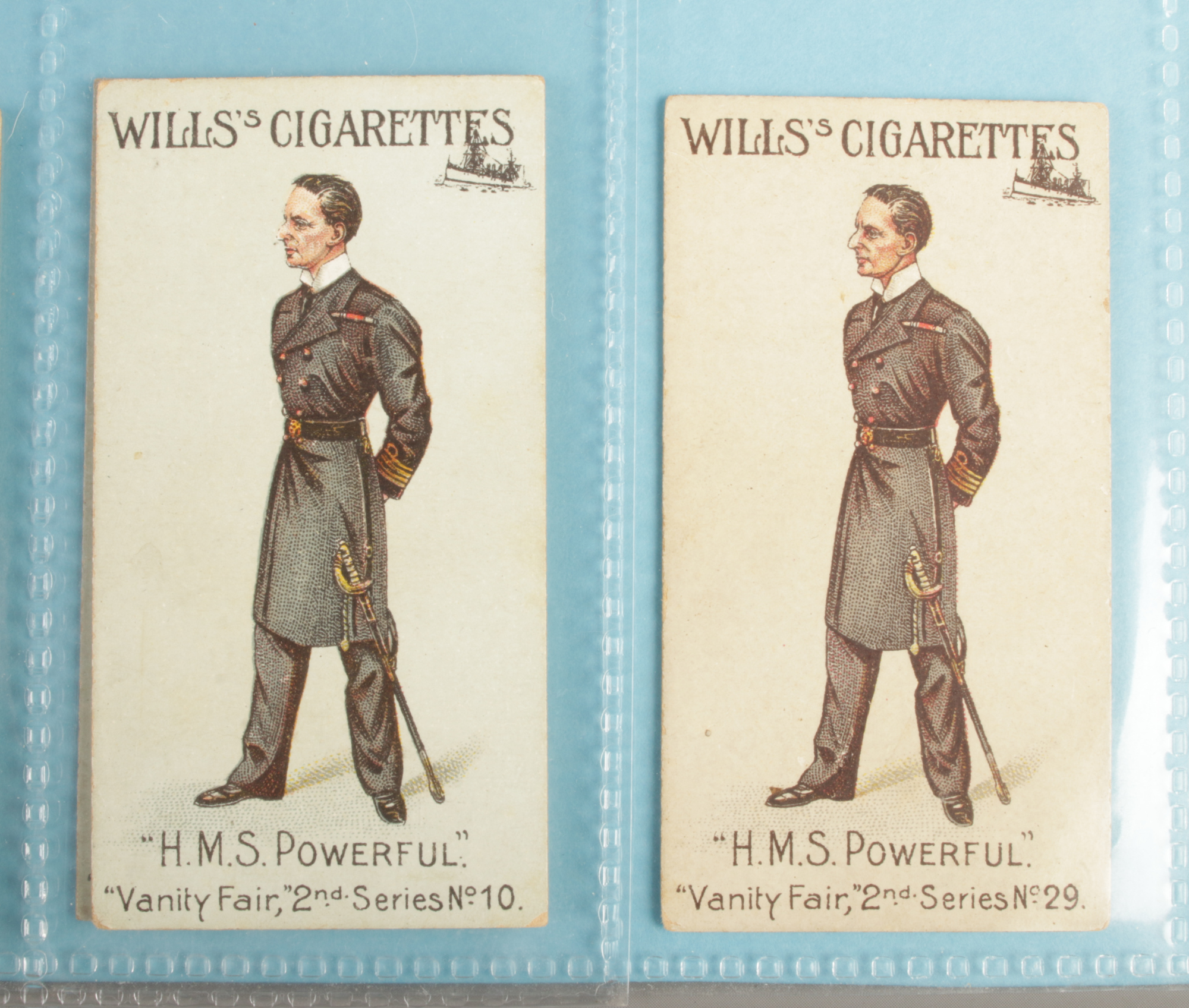 Wills' Cigarettes; "Vanity Fair" 2nd Series numbered Cigarette Cards ...