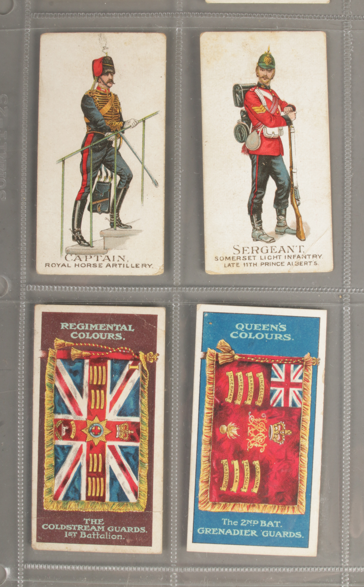Gallaher cigarette cards, odds from Types of the British Army ...