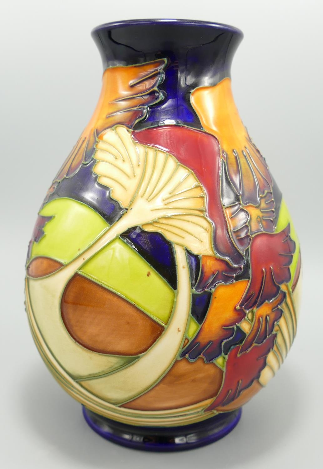 Moorcroft Parasol Dance Vase , dated 2005,Red Dot Seconds height 19cm