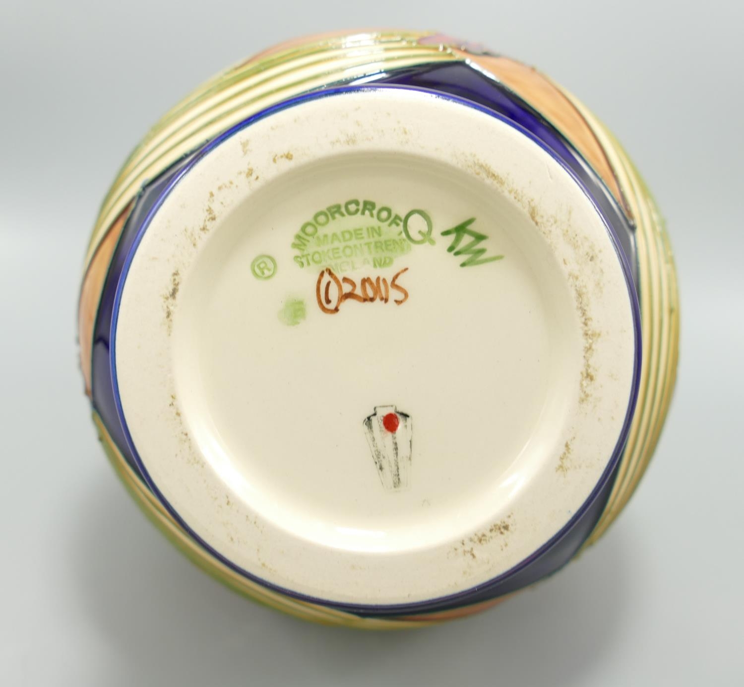 Moorcroft Parasol Dance Vase , dated 2005,Red Dot Seconds height 19cm