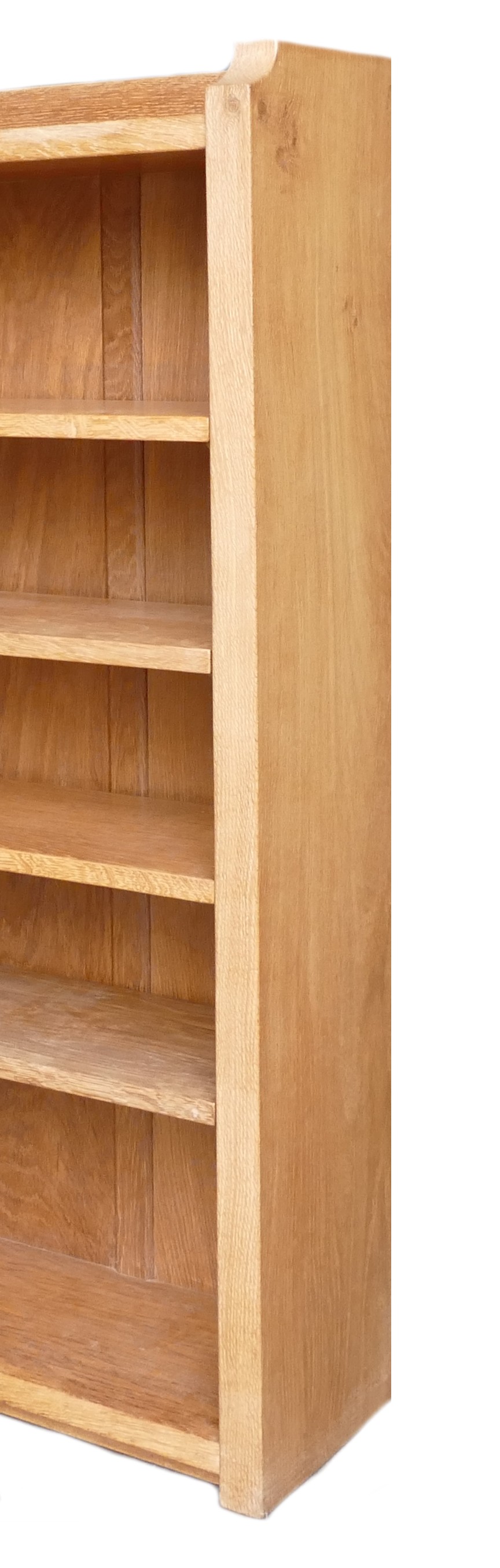 Robert 'Mouseman' Thompson (Kilburn), an English Oak 4ft open bookcase ...