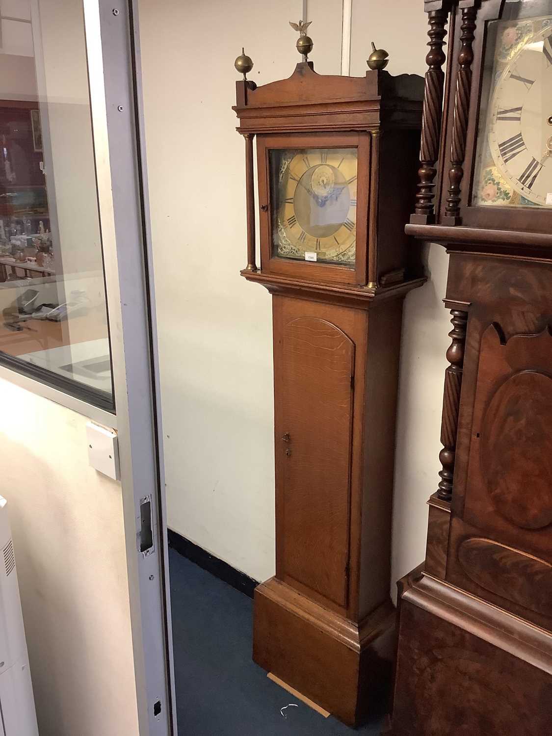 Oak cased 30 hour long case clock by James Smyth of Saxmundham Suffolk