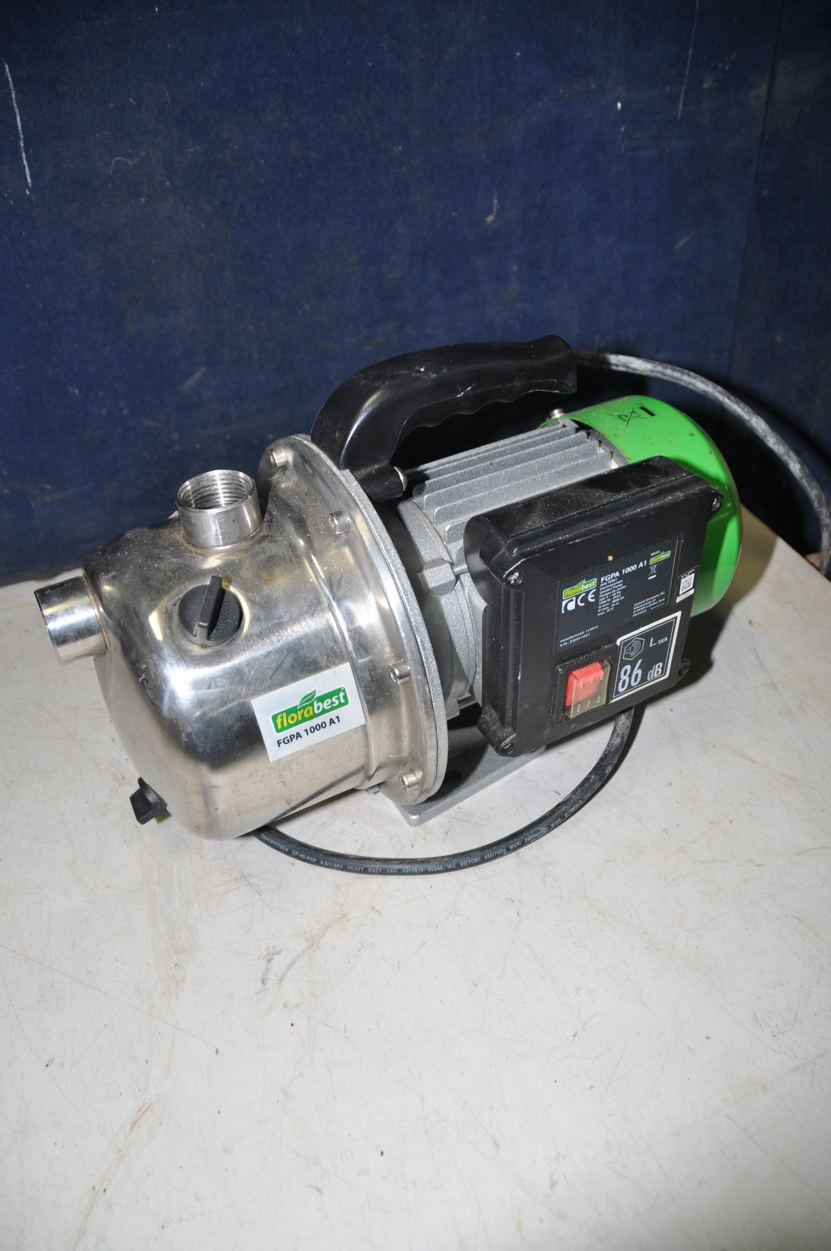 A FLORABEST FGPA-1000-A1 SUCTION WATER PUMP (PAT pass and working)
