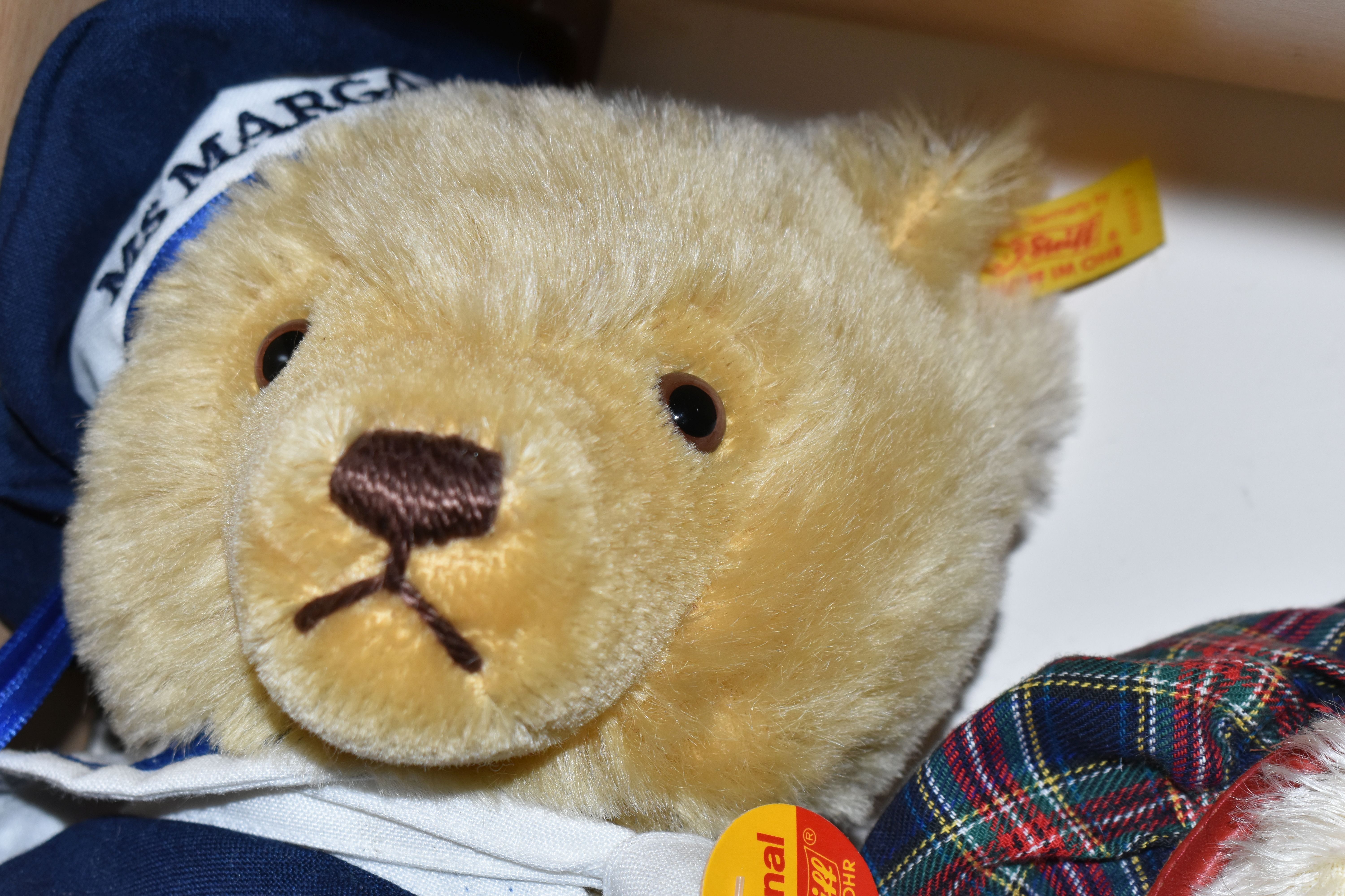 TWO UNBOXED MODERN STEIFF TEDDY BEARS, 'Winter Bear' No.654459, cream ...