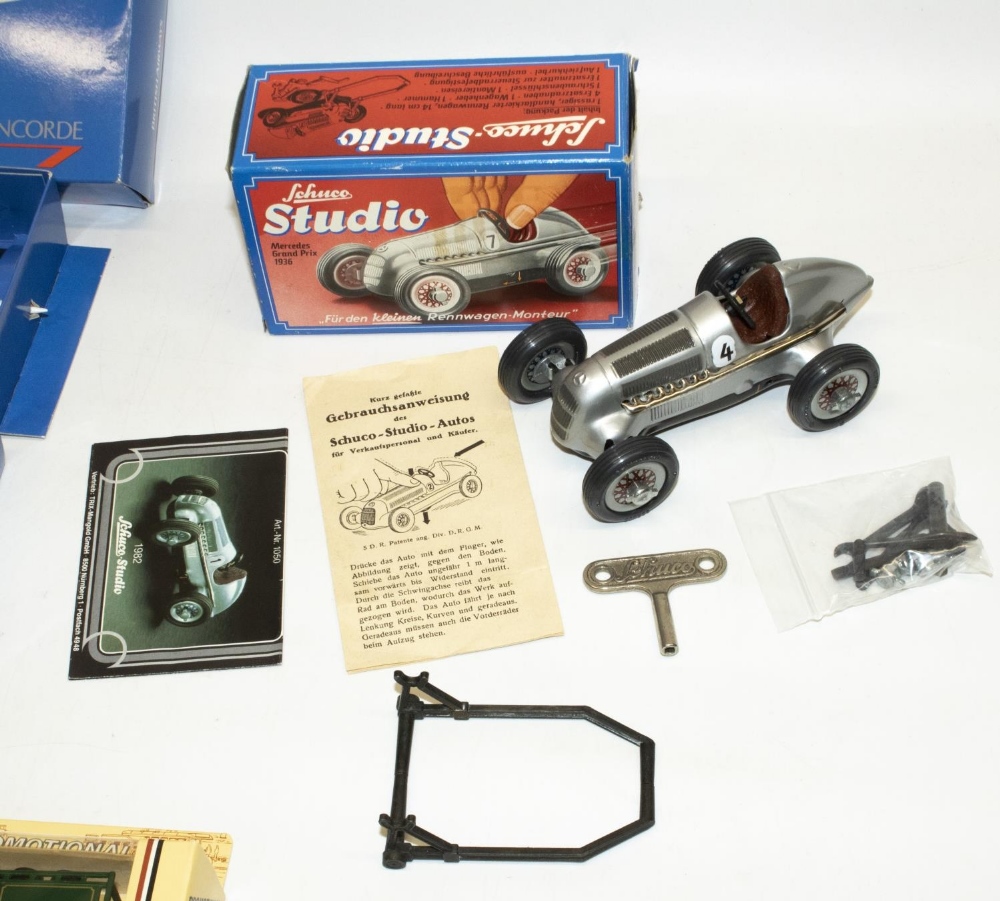 Schuco Studio Mercedes Grand Prix 1936 model car, L14cm, boxed, with ...