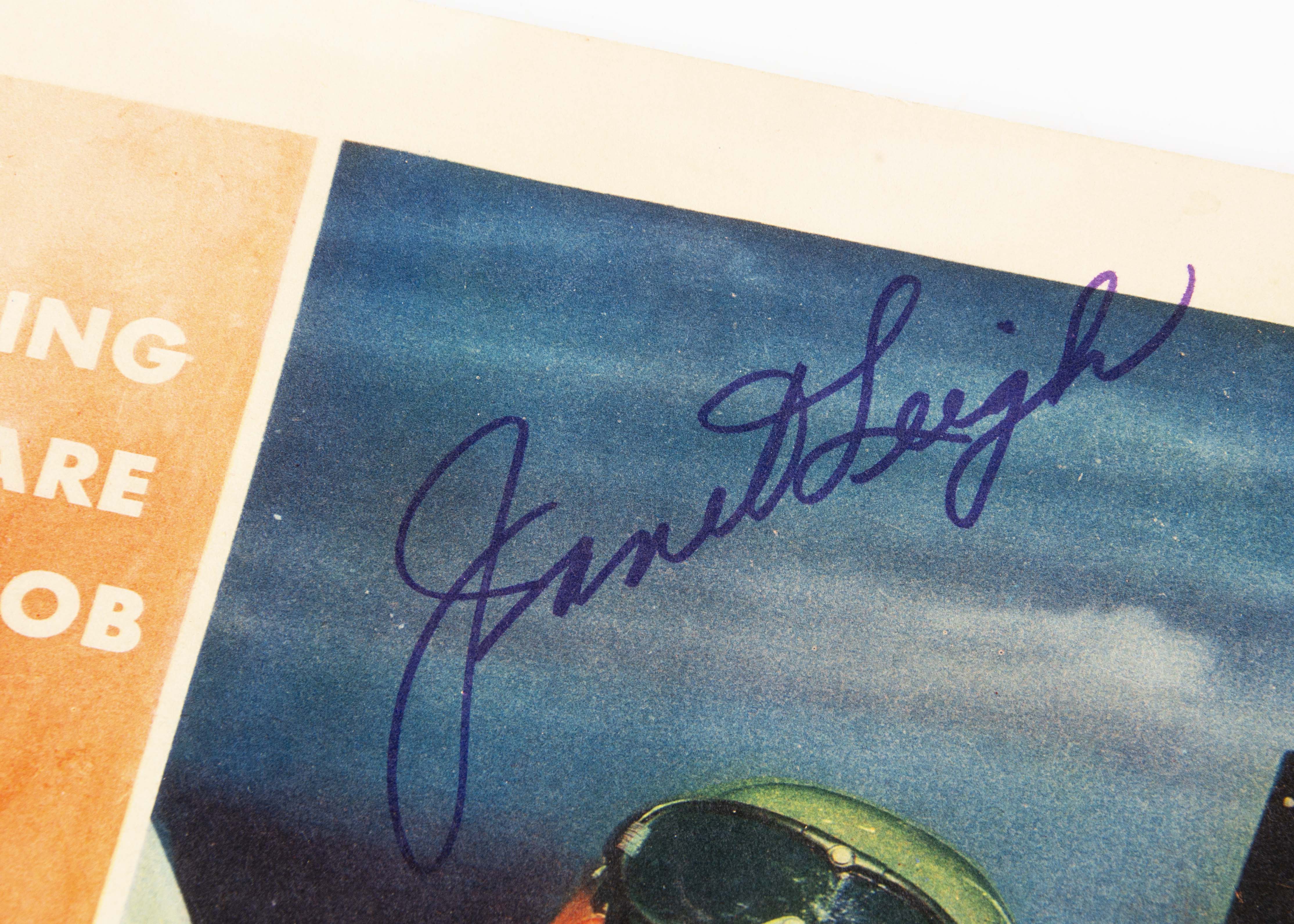 Janet Leigh Signature / Jet Pilot Lobby Card, an Original Lobby Card ...