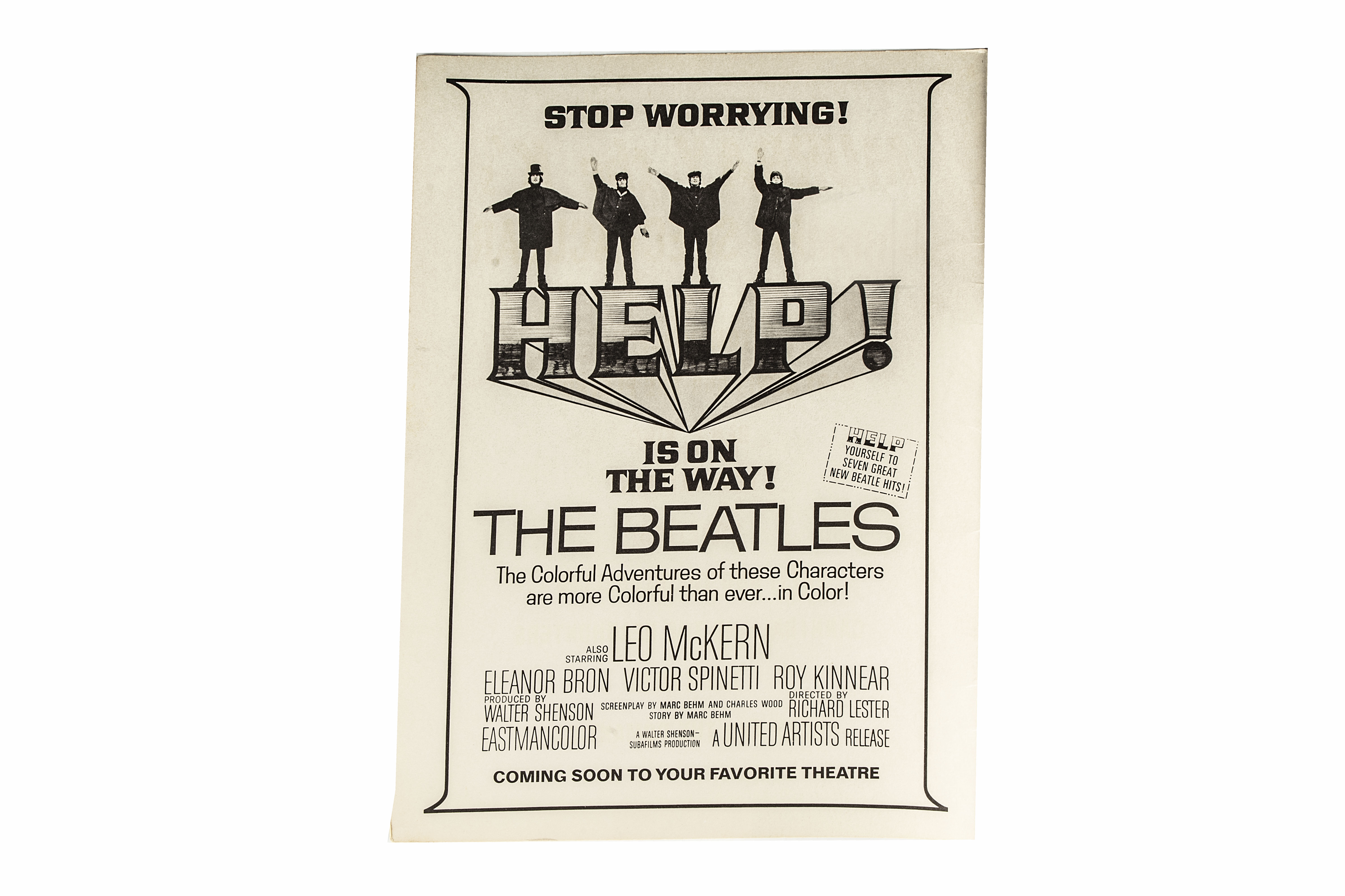 Beatles Help Original Advert / Ronnie Spector Autograph, Murray The K's ...