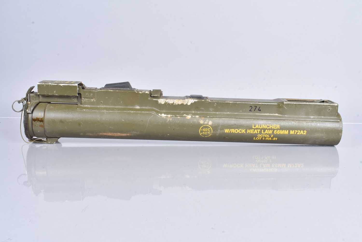 A Deactivated Swedish Bofors Heat Seeking M72A2 66mm Rocket Launcher ...