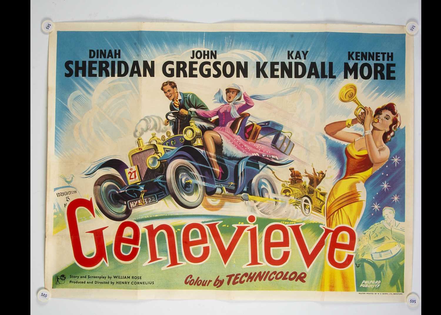 Genevieve (1957) Quad Poster, scarce UK Quad poster for this Fifties ...
