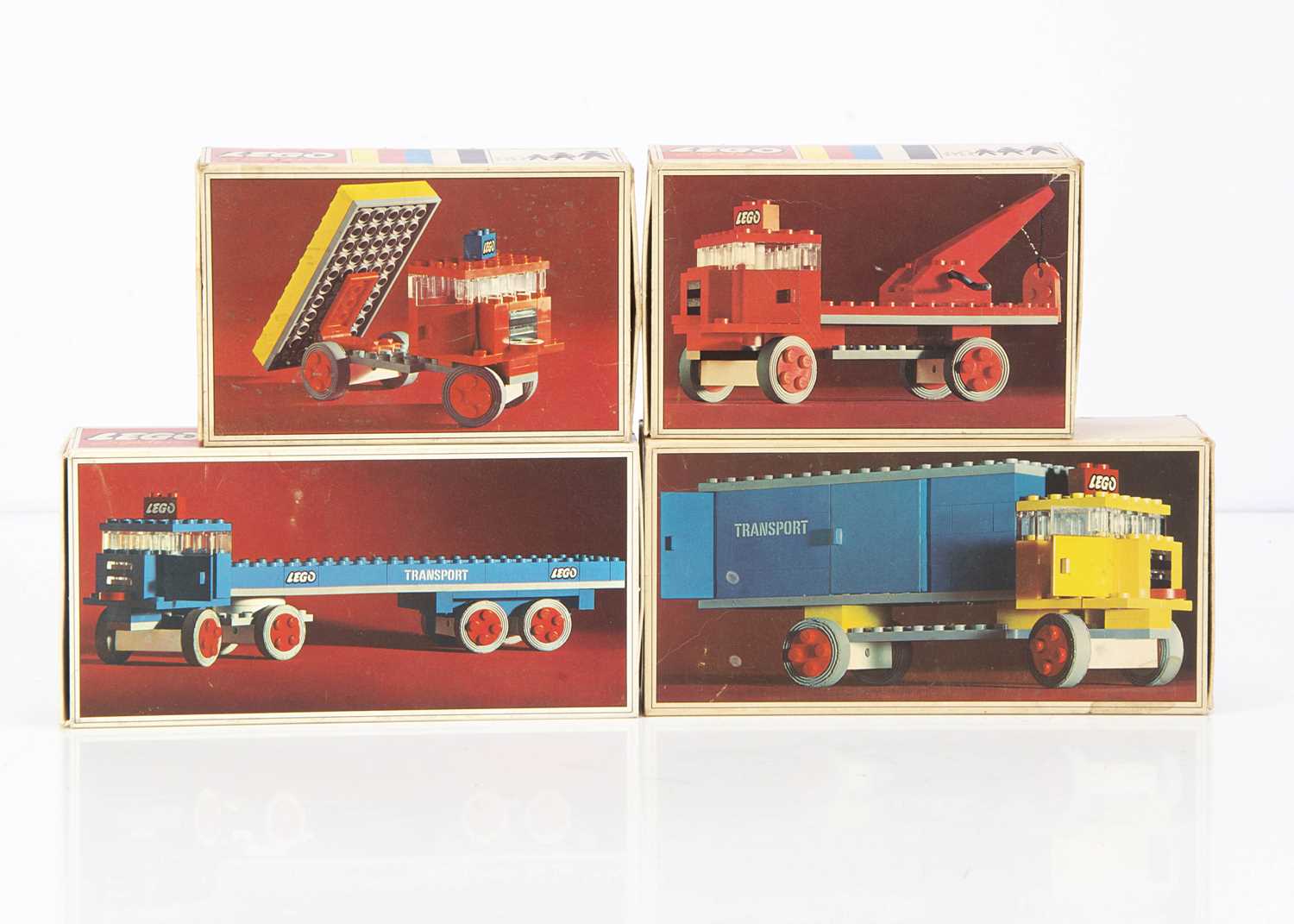 1960'S-1970'S Lego Vehicle Construction Sets, 331 Dump Truck, 332 Tow ...