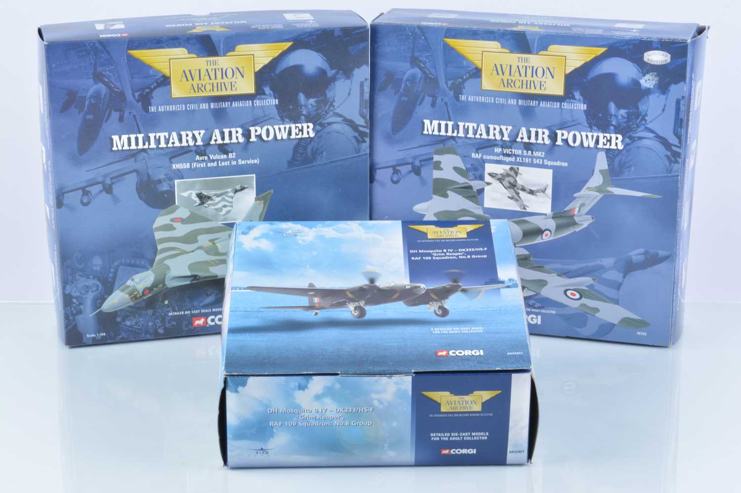Corgi Aviation Archive Military Aircraft (3), three boxed examples ...
