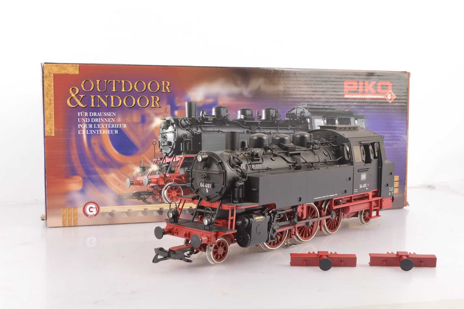 A Piko G scale (gauge 1) ref 37210 German (DB) 2-6-2 Tank Locomotive ...