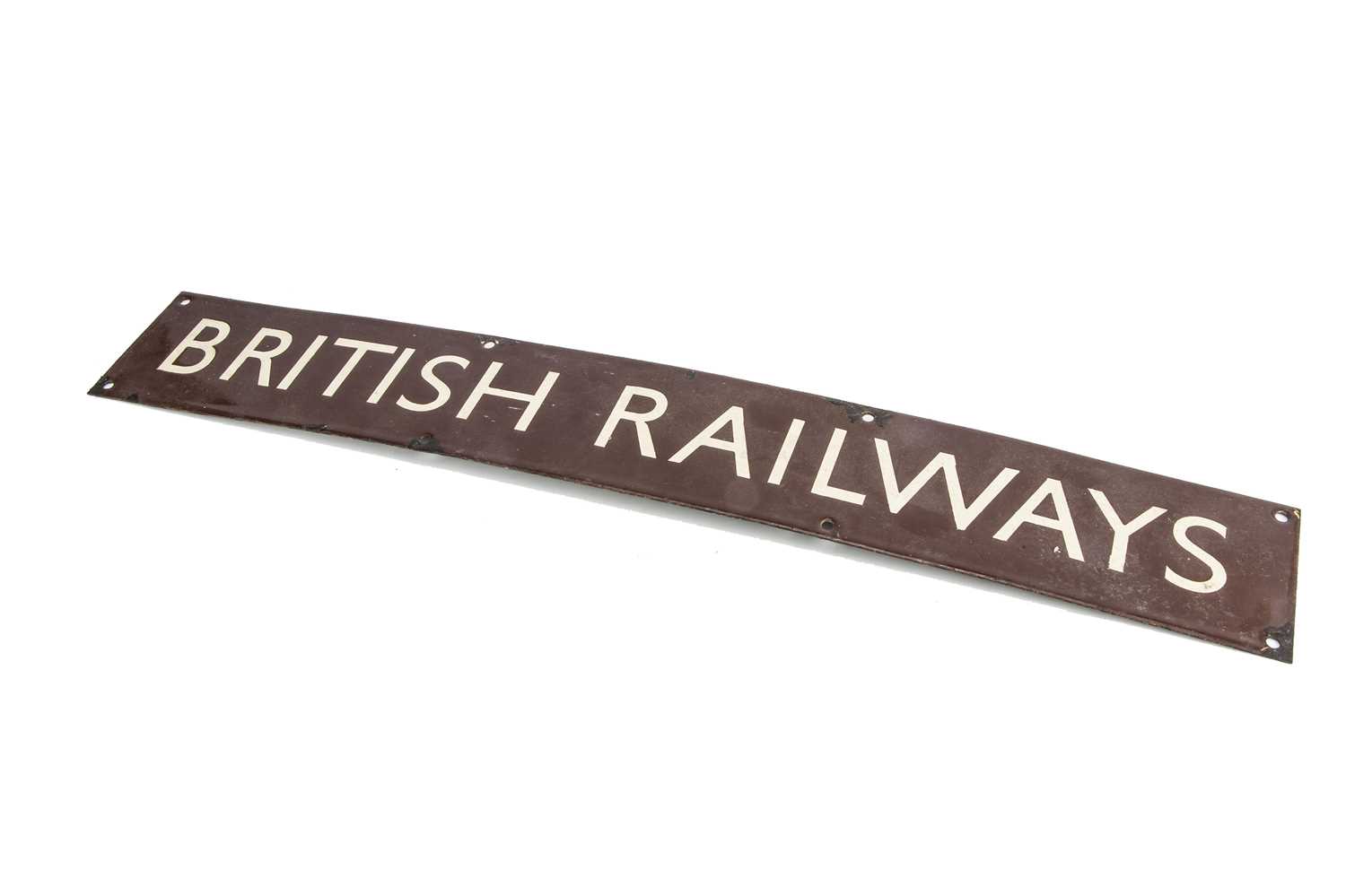 BR Western Region British Railways Enamel Sign, poster board heading ...