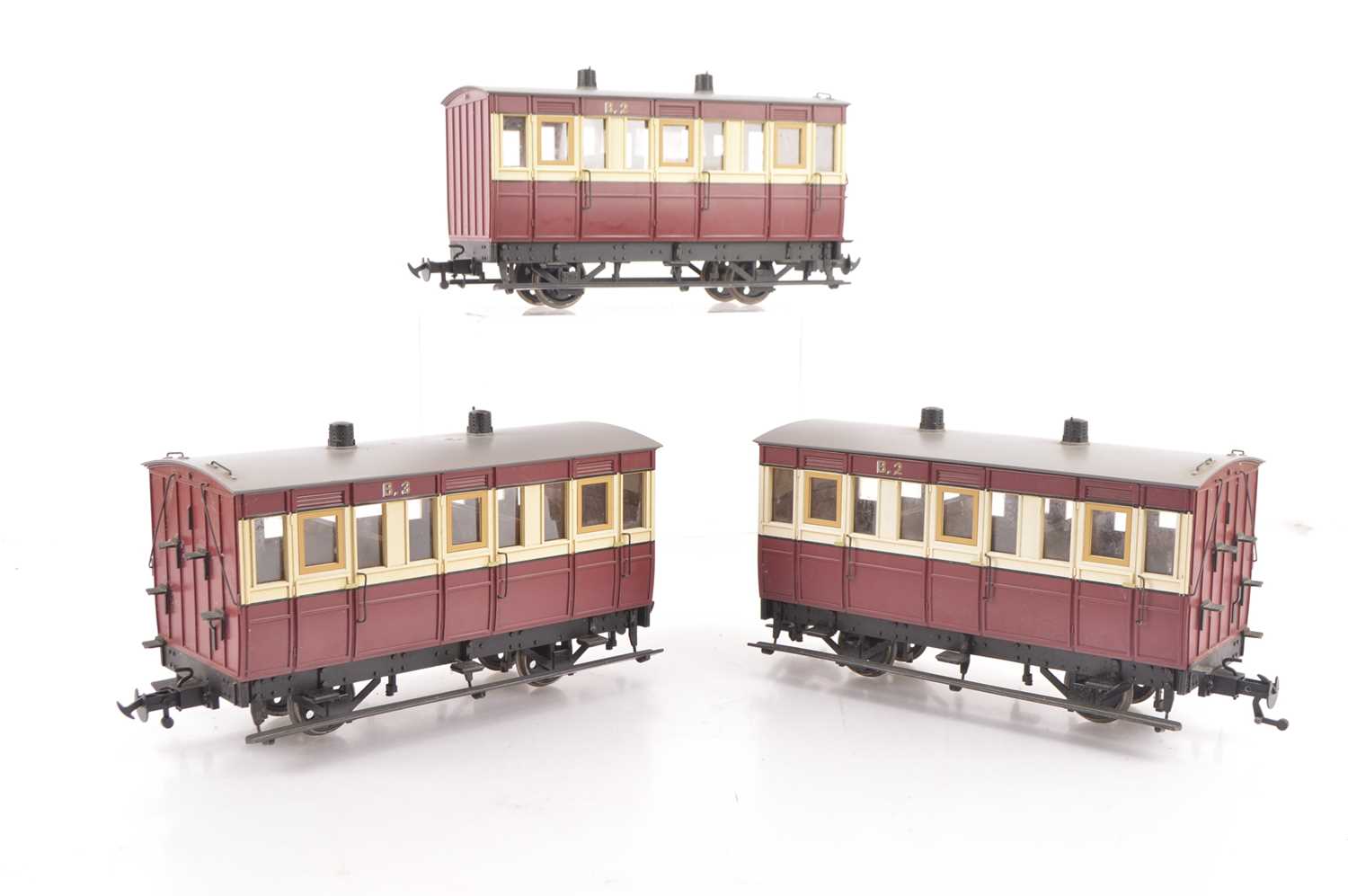 Three Isle of Man Railway G scale (gauge 1) 4-wheel Coaches by ...
