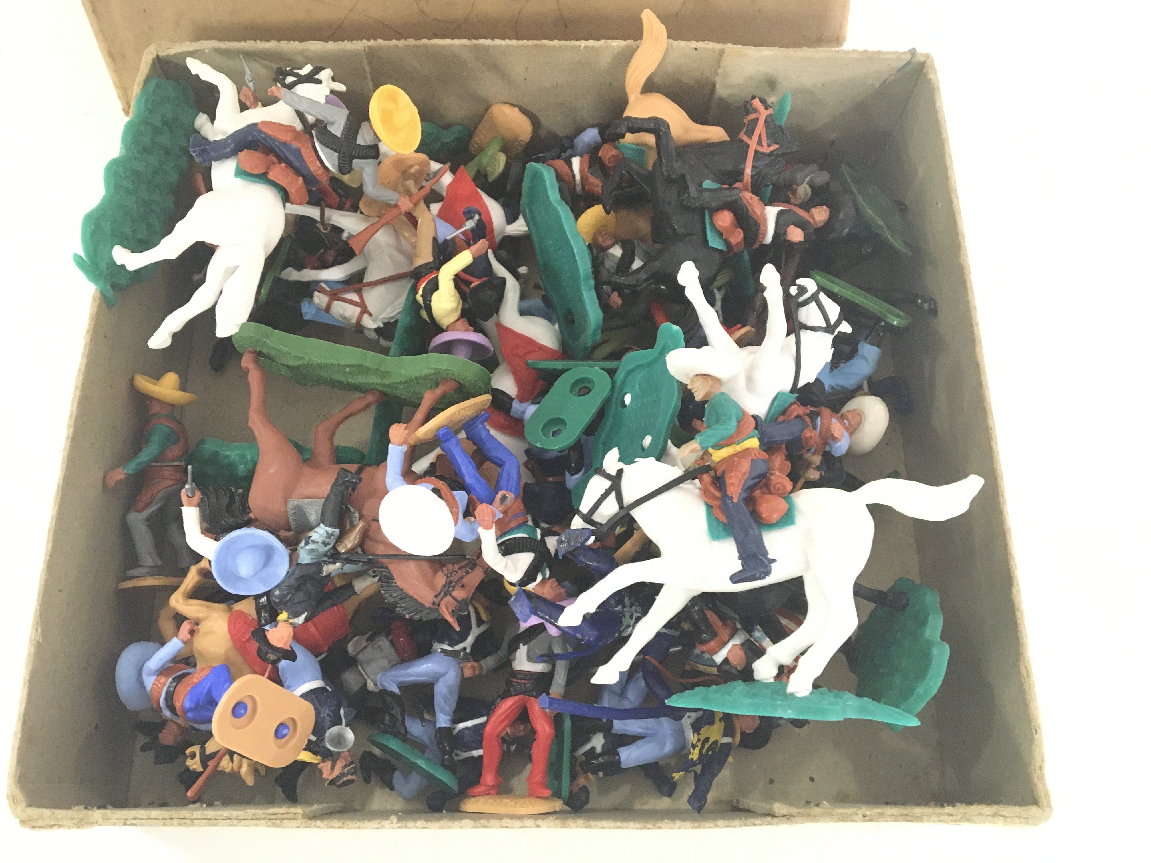 A Box Containing Timpo Mexicans and Cavelry.