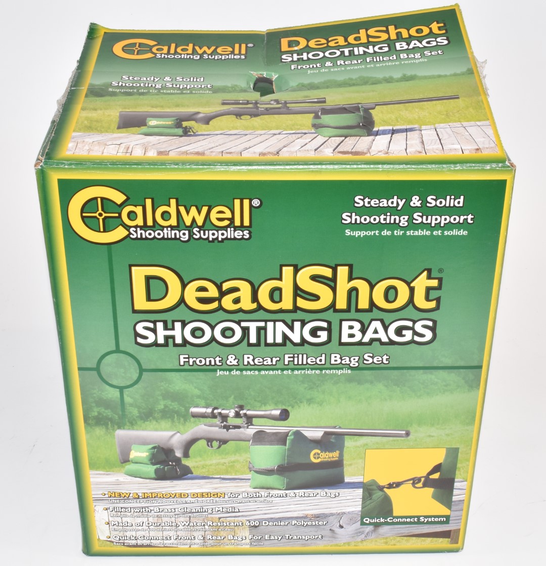 Five rifle or shotgun shooting rests comprising three Caldwell Shooting ...