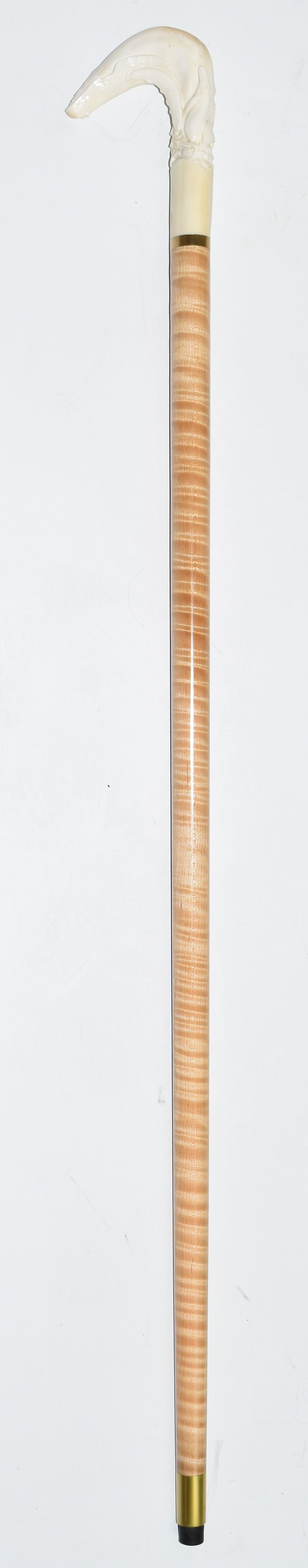 Shawn Gillis / Gillis Canes bespoke inlaid specimen wood walking stick ...