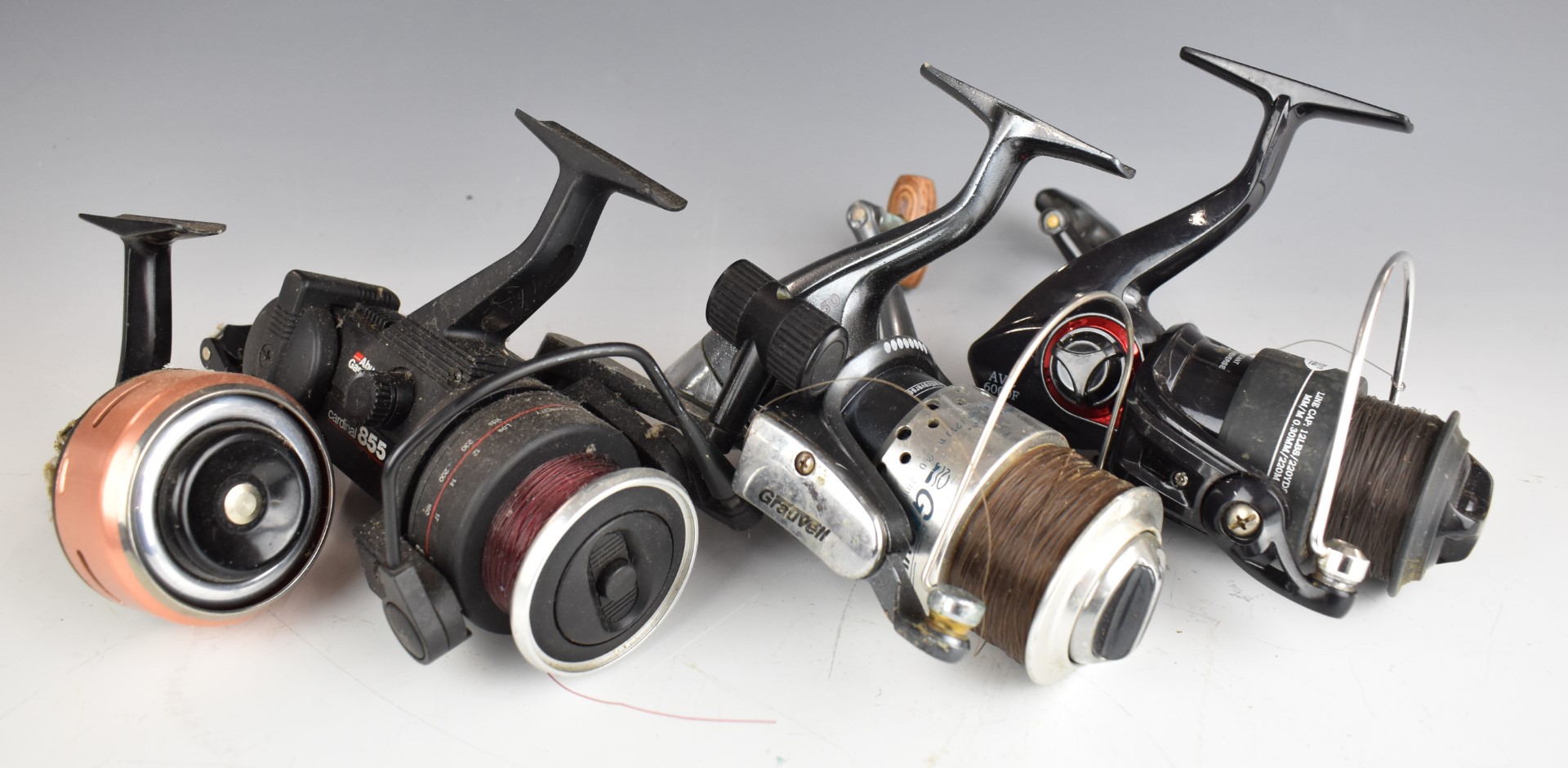 Fixed spool and closed faced fishing reels comprising Abu 503, Cardinal ...
