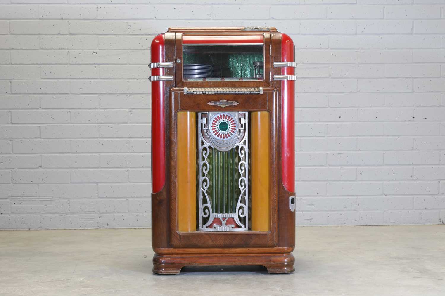 An American 'Wurlitzer 600' jukebox, c.1938, designed Paul Fuller, with ...