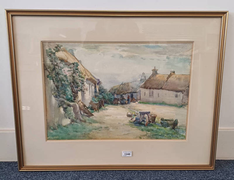 ALEC FRASER'LOOKING DOWN THE SKATERAW, NEWTONHILL'SIGNEDGILT FRAMED ...