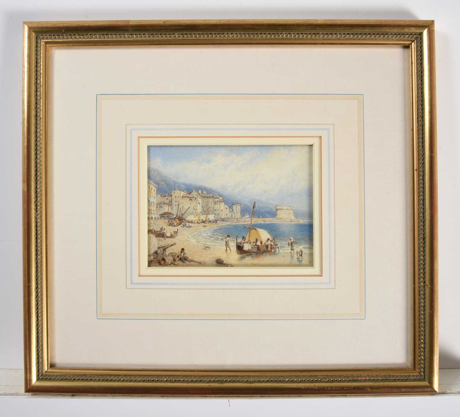 Myles Birket Foster RWS (1825-1899)"Menton" Monogrammed, watercolour ...