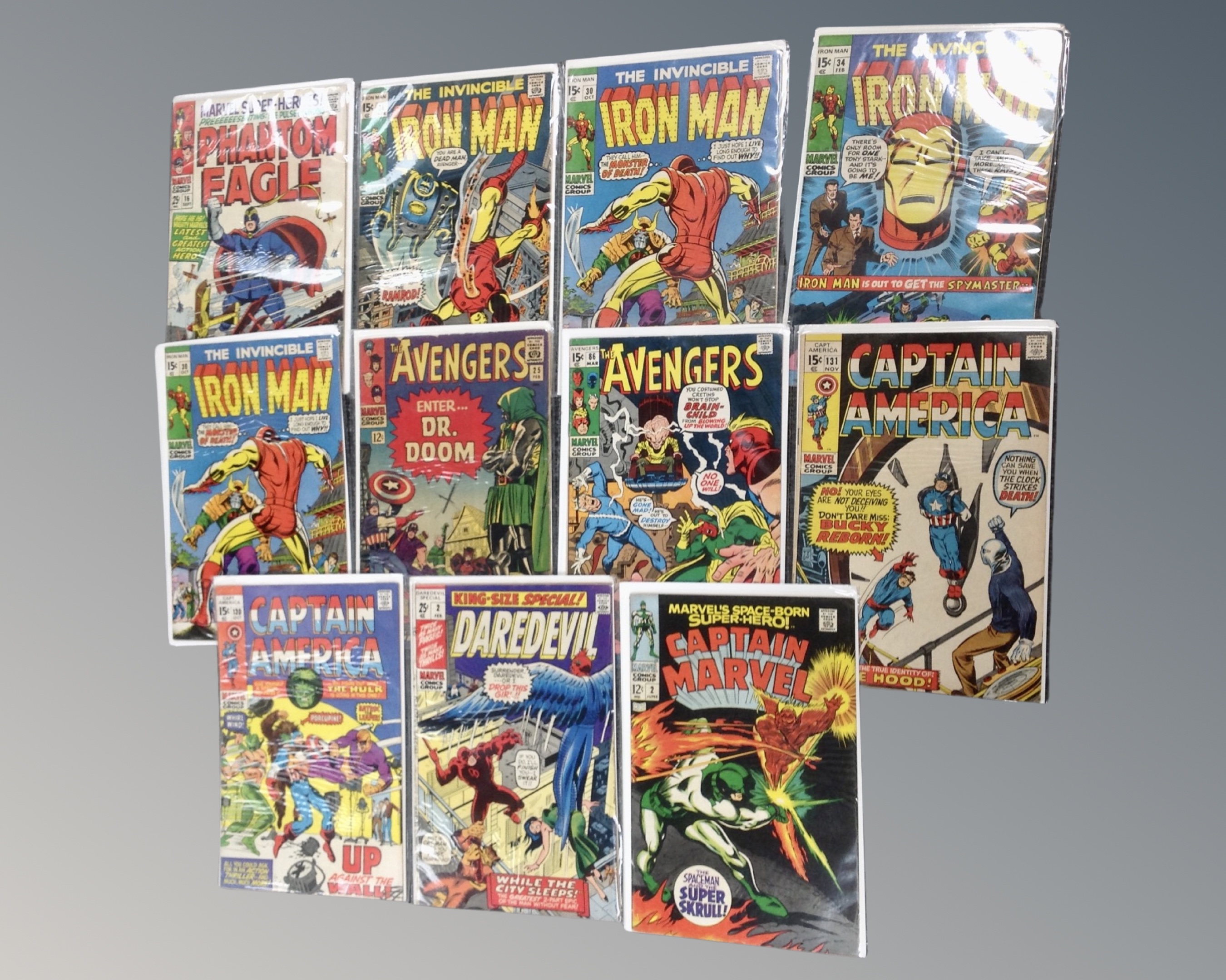 Thirty-three 20th century Marvel comics to include Here Comes Daredevil ...