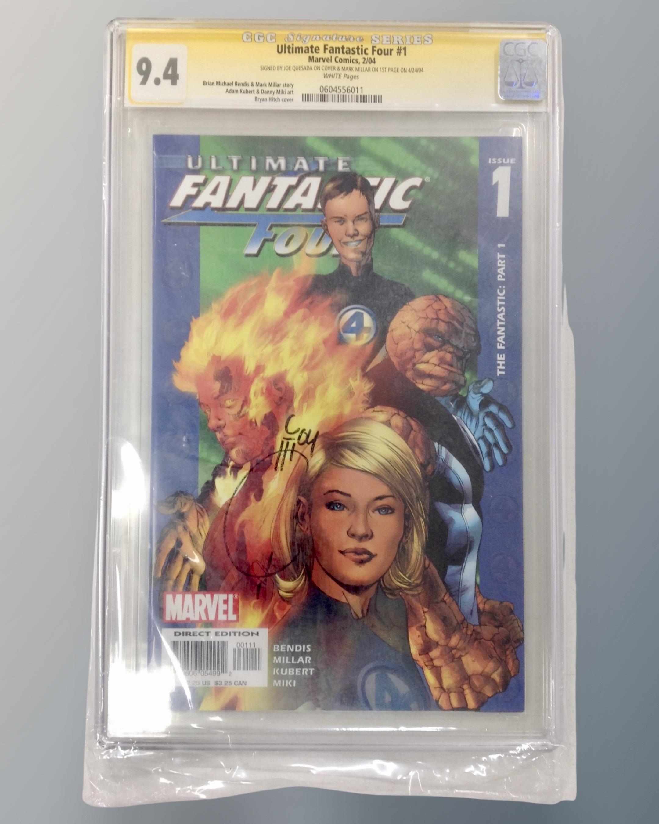 A CGC Universal Grade Signature Series comic Ultimate Fantastic Four #1 ...