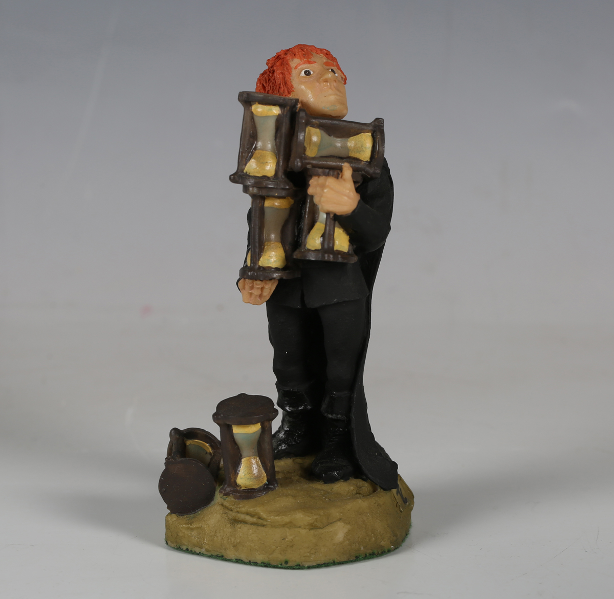 A group of seven Terry Pratchett Discworld models by Clarecraft ...