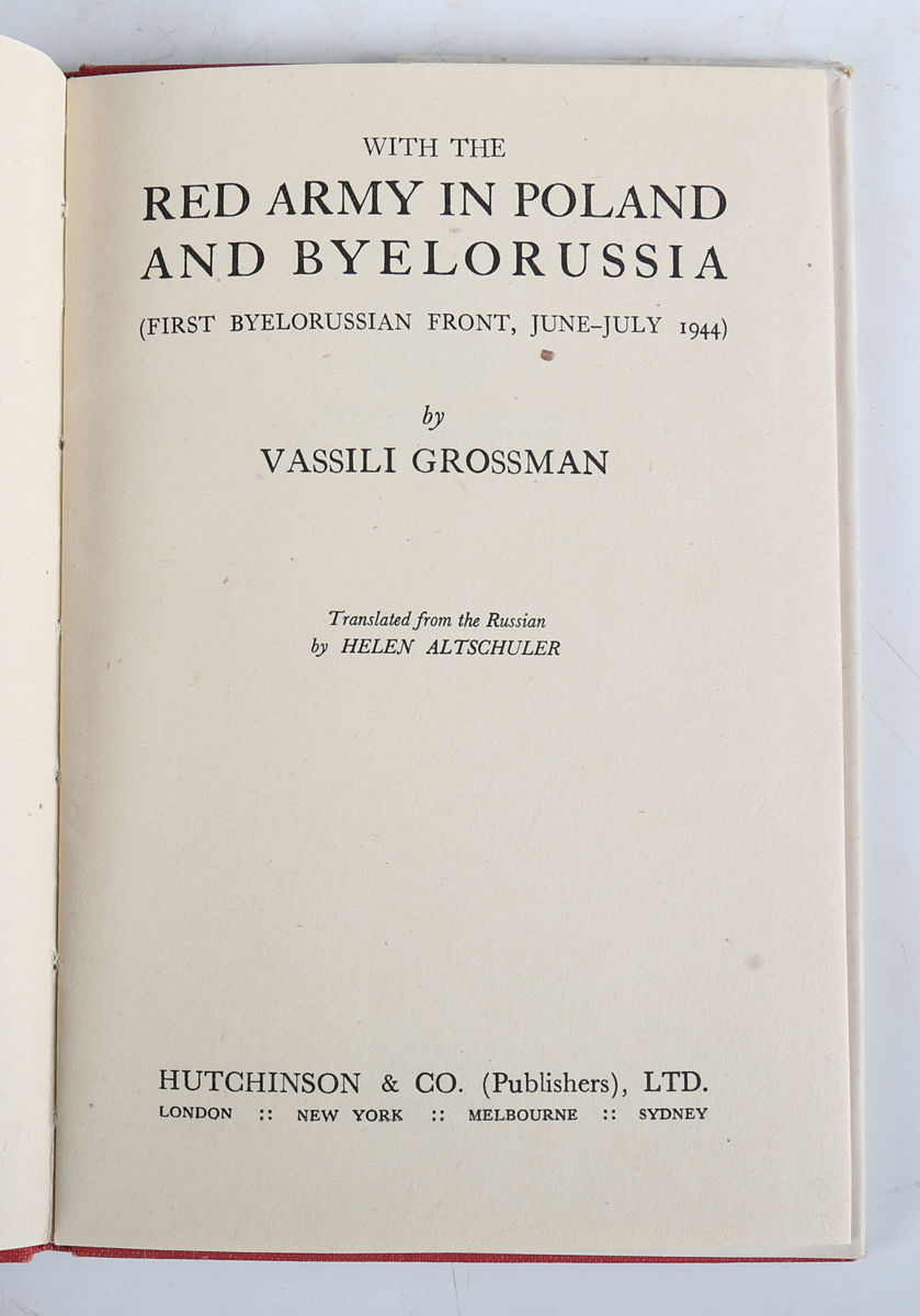 GROSSMAN, Vassili. With the Red Army in Poland and Byelorussia ...